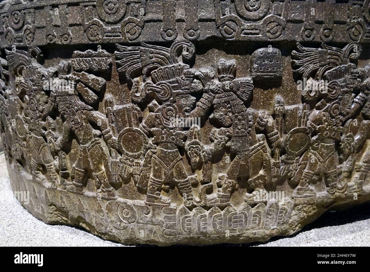 Stone of Tizoc, Tizoc Stone or Sacrificial Stone (Aztec), National ...