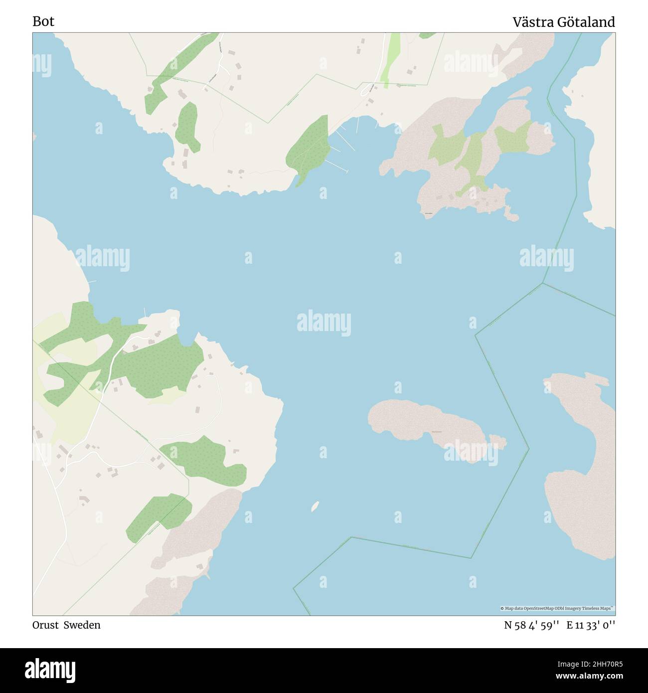 Bot, Orust, Sweden, Västra Götaland, N 58 4' 59'', E 11 33' 0'', map ...