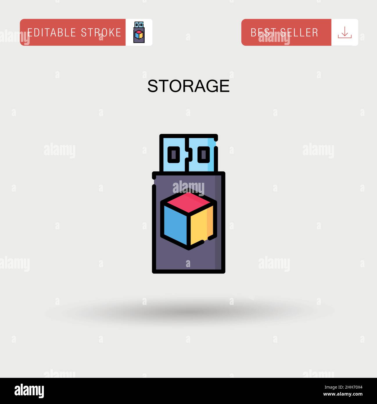 Storage Simple vector icon Stock Vector Image & Art - Alamy