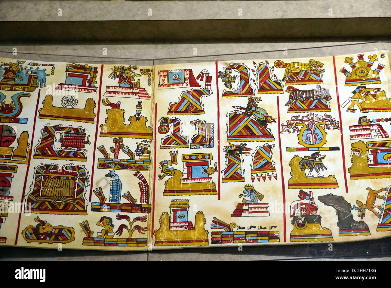 Codex Borbonicus is an Aztec codex, National Museum of Anthropology ...