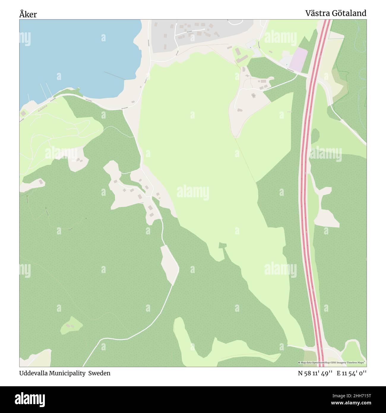 Åker, Uddevalla Municipality, Sweden, Västra Götaland, N 58 11' 49'', E ...