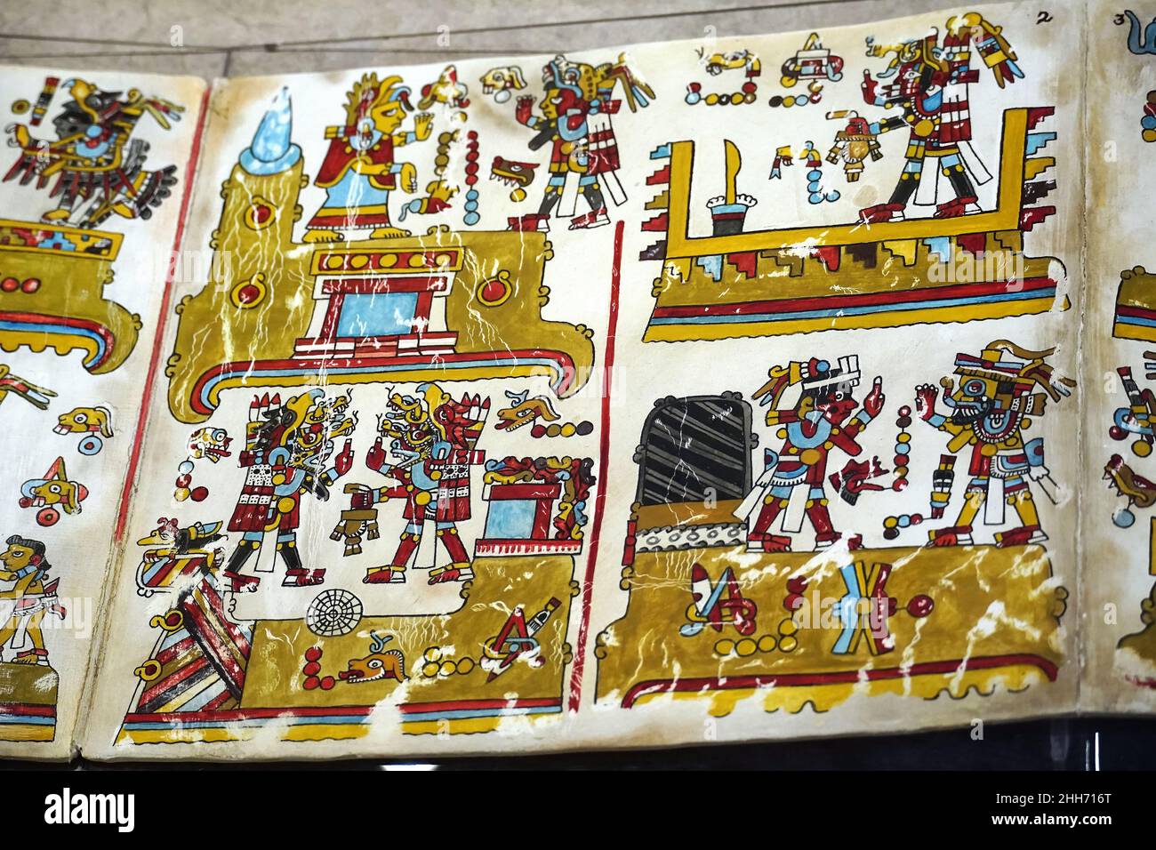 Codex Borbonicus is an Aztec codex, National Museum of Anthropology ...