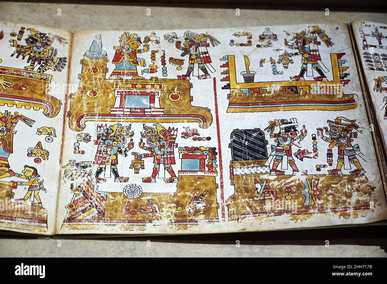 Codex Borbonicus is an Aztec codex, National Museum of Anthropology ...
