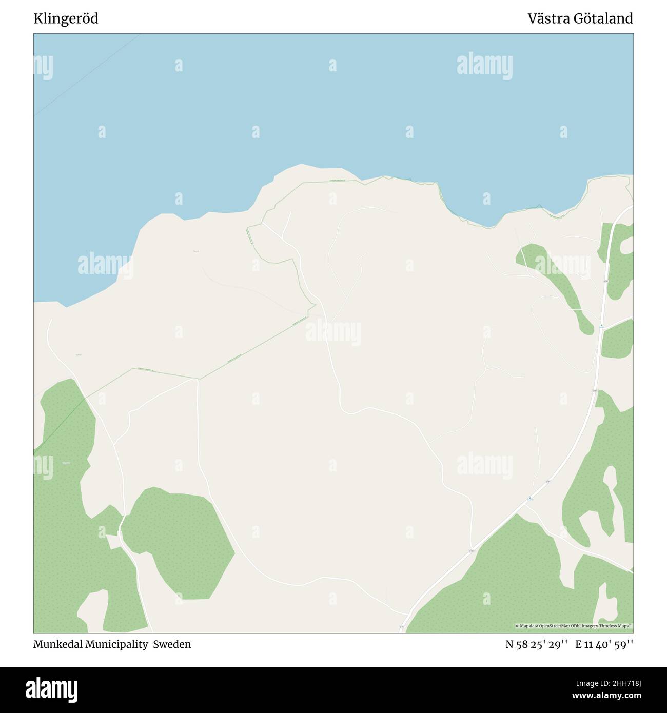 Klingeröd, Munkedal Municipality, Sweden, Västra Götaland, N 58 25' 29 ...