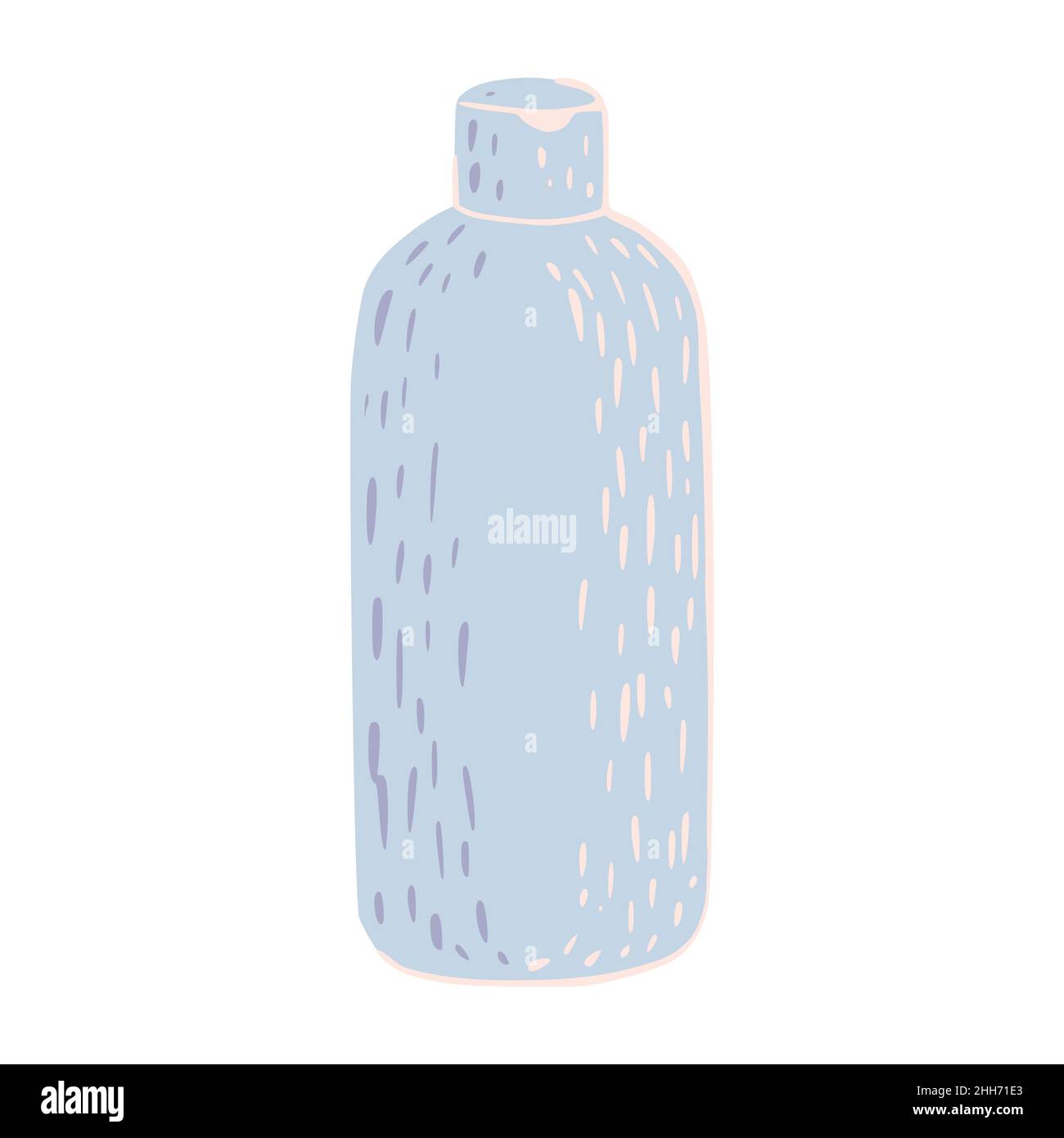 Bottle shampoo isolated on white background. Abstract equipment for ...