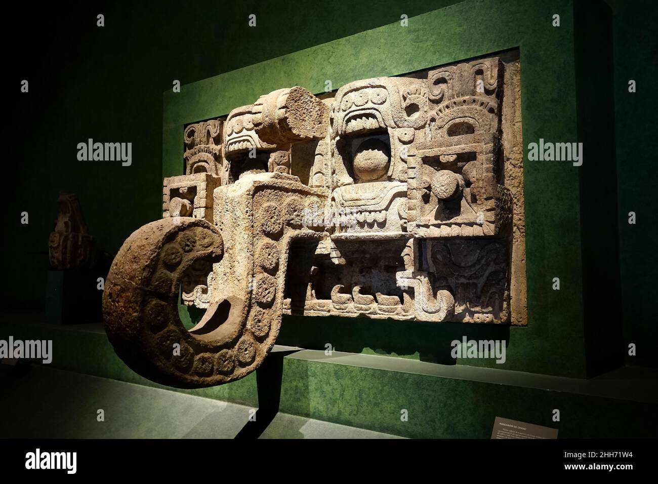 Chaac (Maya rain deity) Figurehead, National Museum of Anthropology ...
