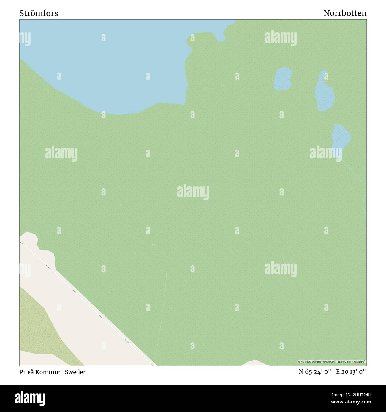 Strömfors, Piteå Kommun, Sweden, Norrbotten, N 65 24' 0'', E 20 13' 0 ...