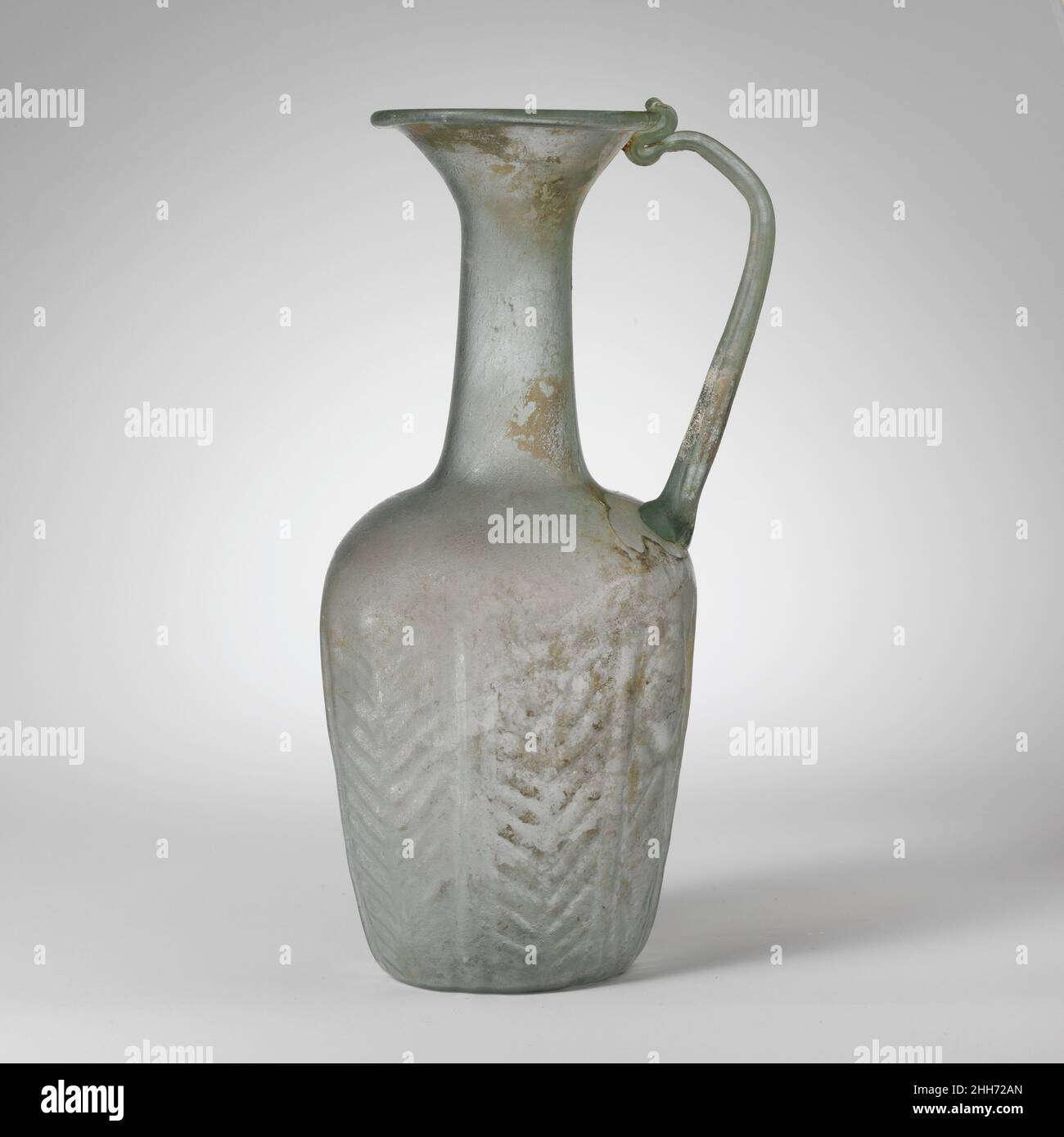 Glass hexagonal jug 6th to early 7th century A.D. Roman, Syrian ...
