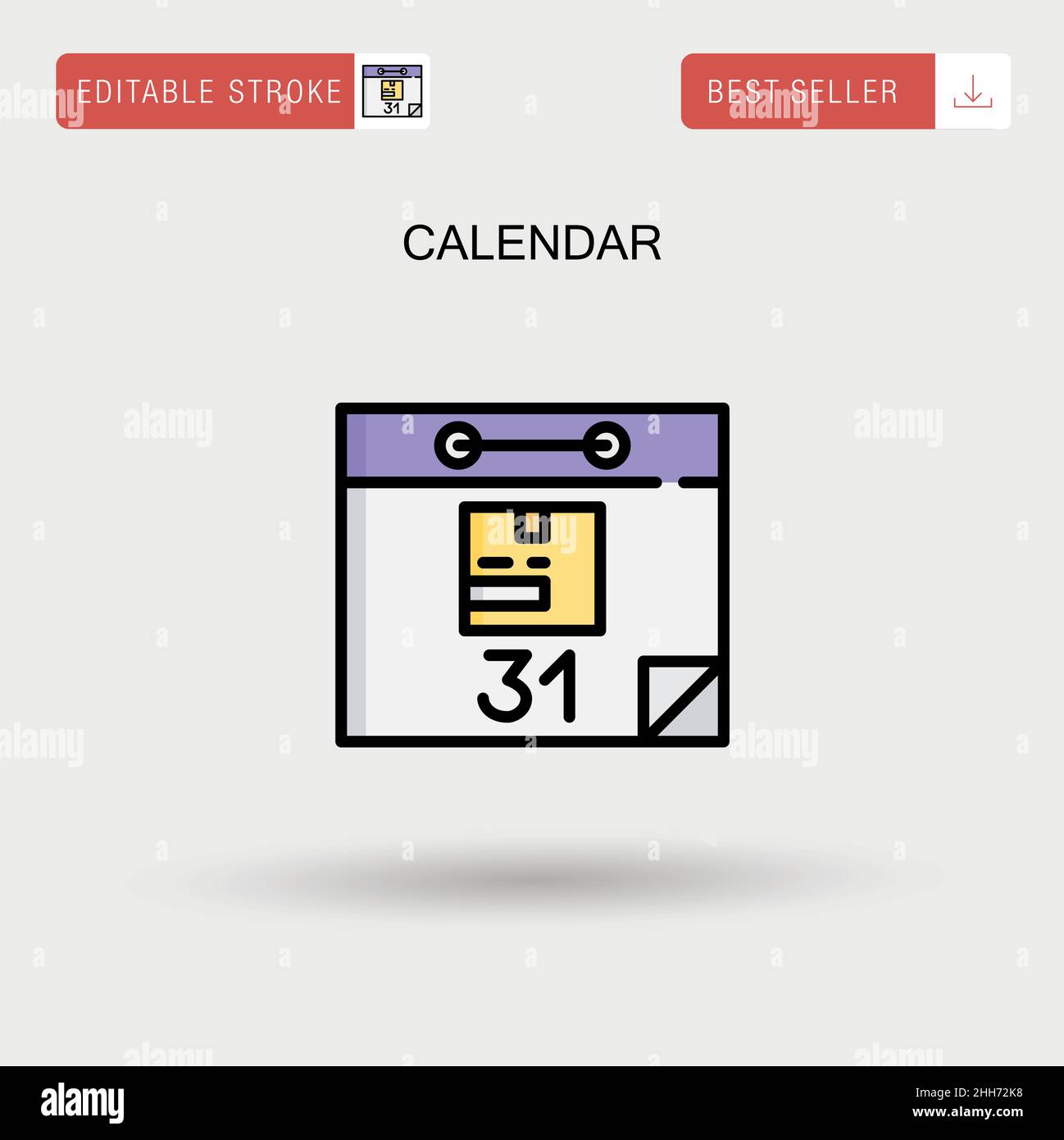 Calendar Simple vector icon Stock Vector Image & Art - Alamy