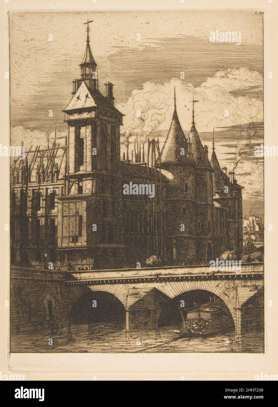 The Clock Tower, Paris 1852 Charles Meryon French. The Clock Tower ...