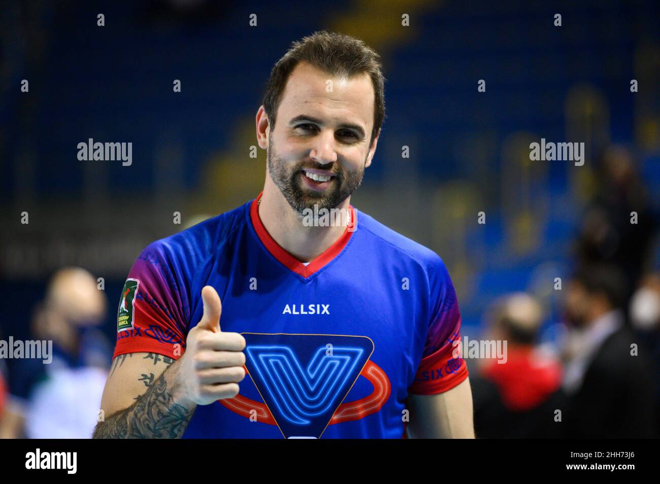 Civitanova Marche, Italy. 23rd Jan, 2022. Georg Jr Grozer # 9 (Vero ...