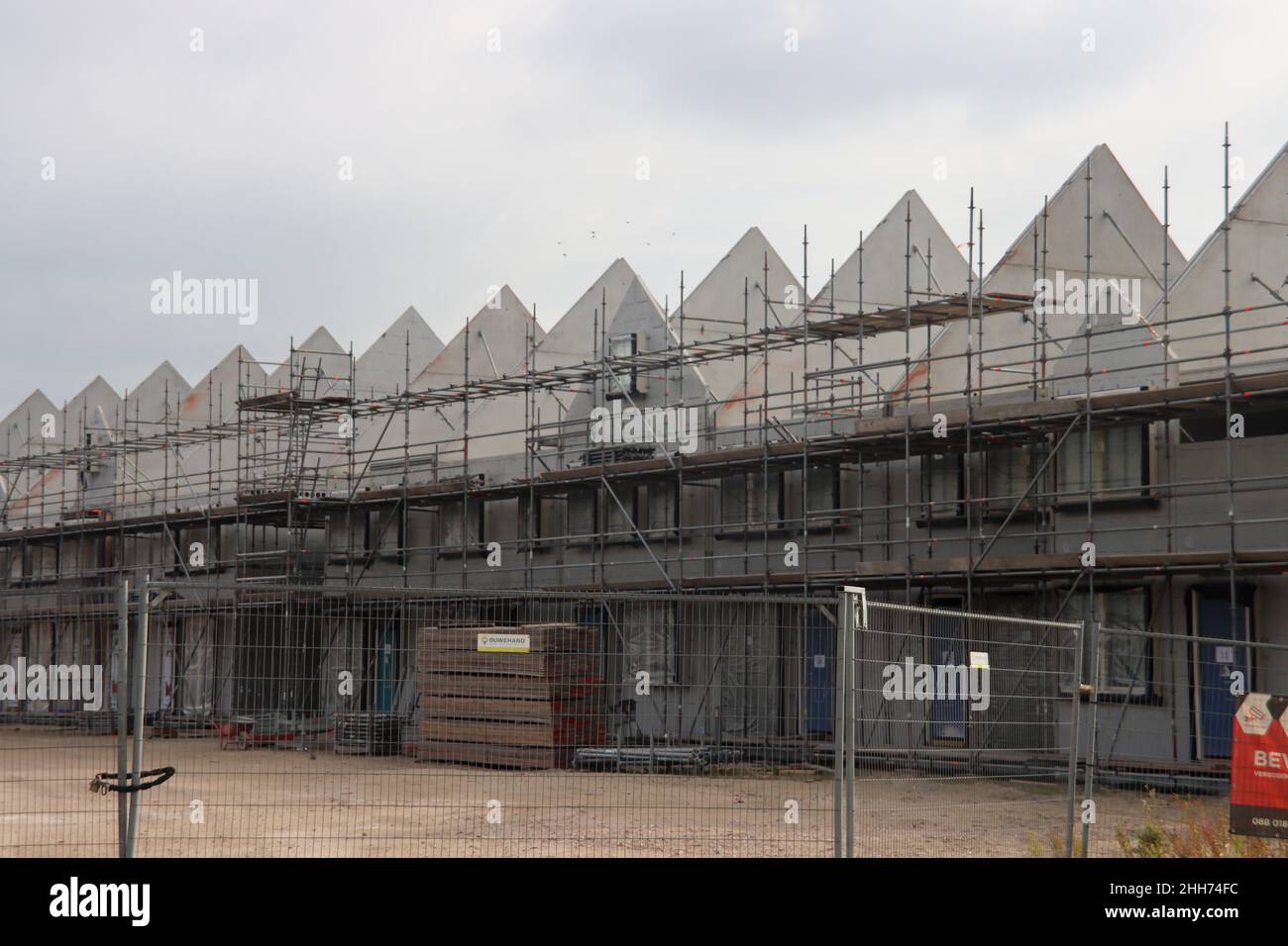 Concrete hull for new homes in the Triangel district in Waddinxveen ...