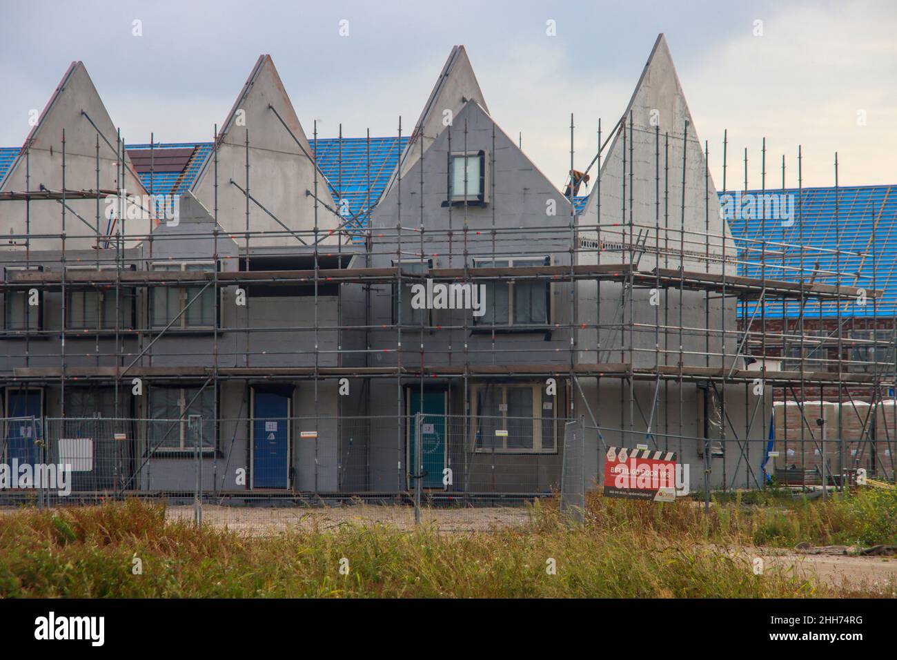Concrete hull for new homes in the Triangel district in Waddinxveen ...