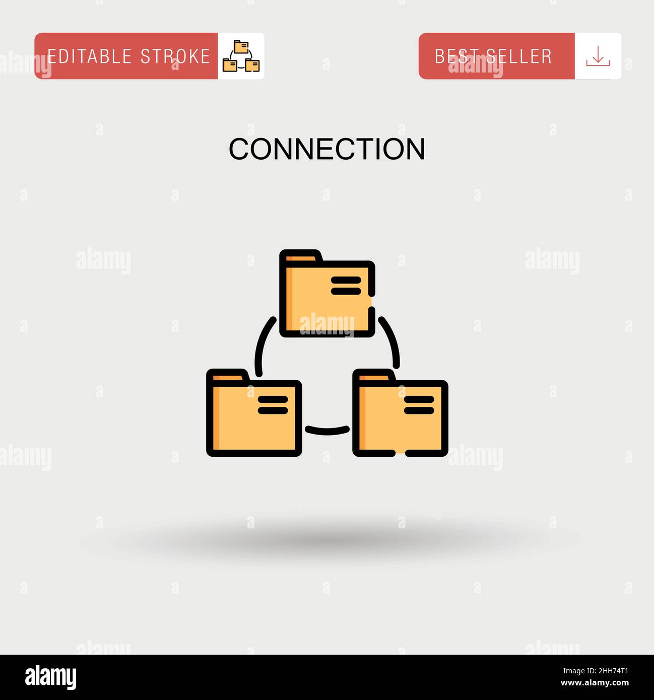 Connection Simple vector icon Stock Vector Image & Art - Alamy