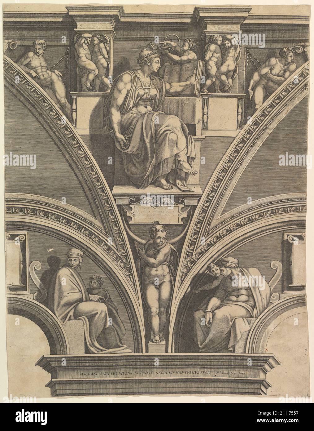 The Eritrean Sibyl; from the series of Prophets and Sibyls in the ...