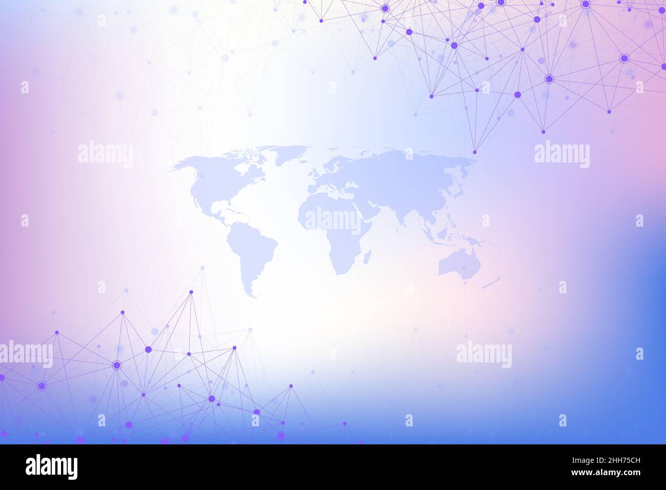 Global network connections with world map. Internet connection ...