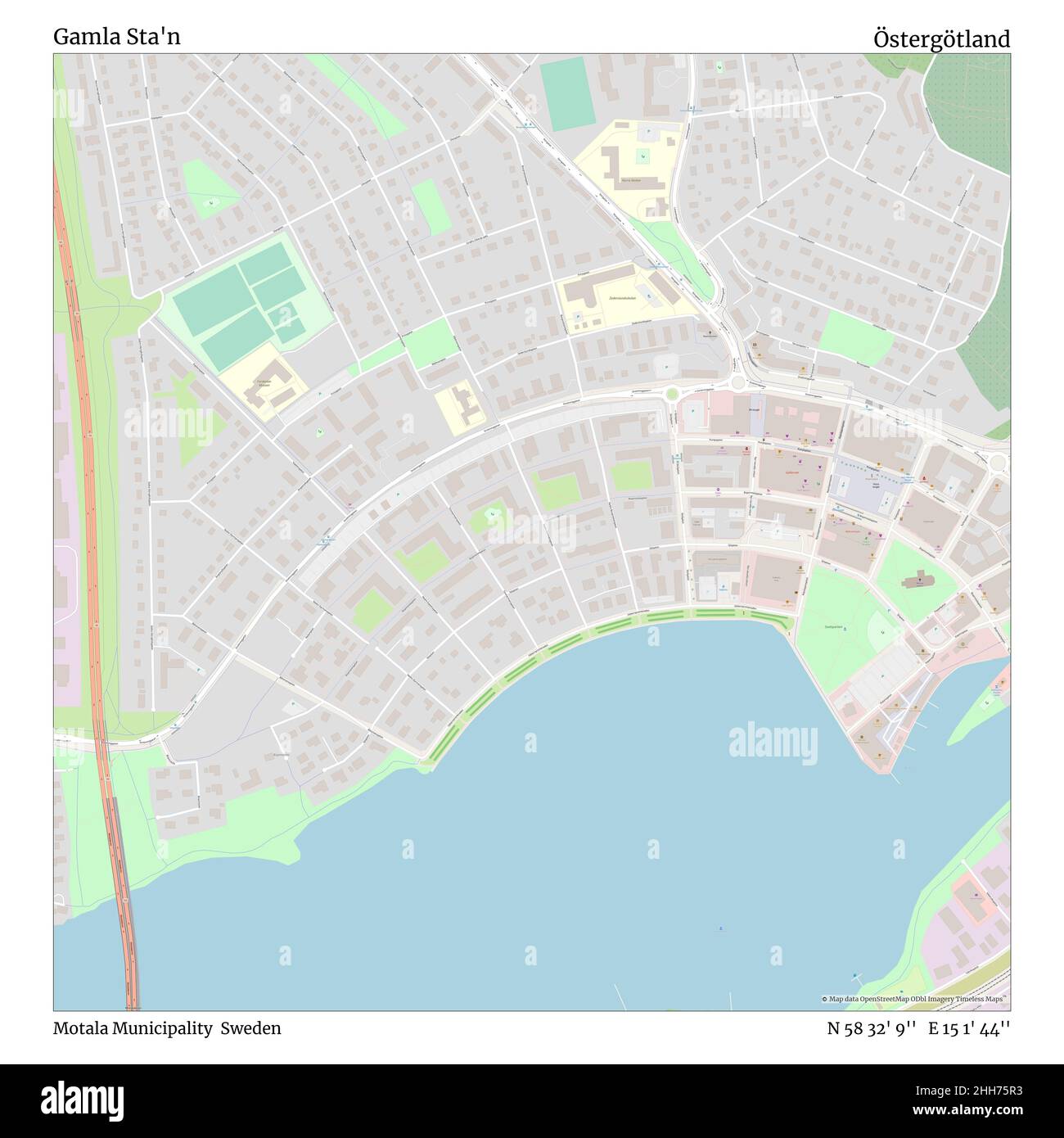 Gamla Sta'n, Motala Municipality, Sweden, Östergötland, N 58 32' 9'', E ...