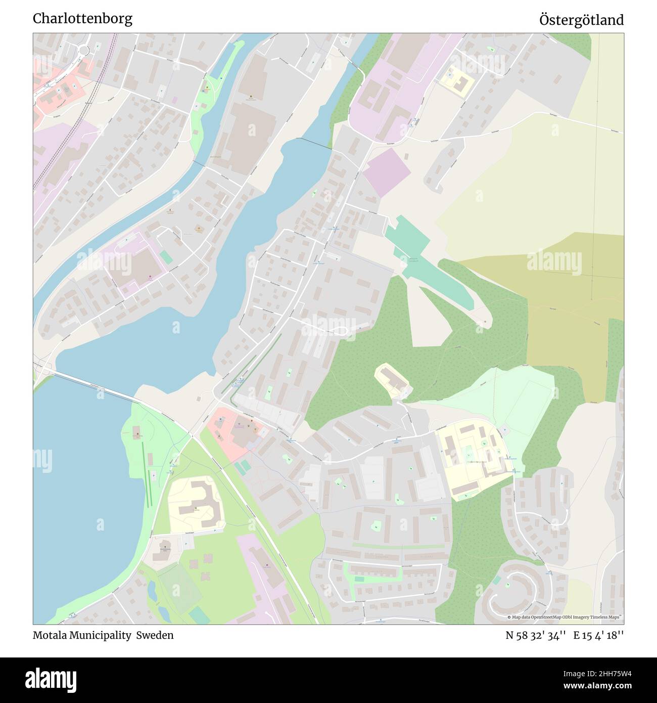 Charlottenborg, Motala Municipality, Sweden, Östergötland, N 58 32' 34 ...