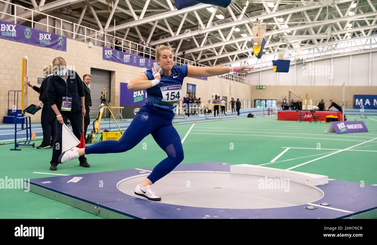 MANCHESTER - ENGLAND 23 JAN 22: Fanny Roos competing in the women’s ...
