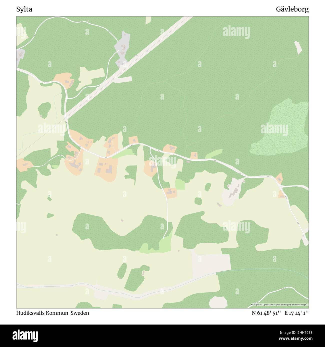 Sylta, Hudiksvalls Kommun, Sweden, Gävleborg, N 61 48' 51'', E 17 14' 1 ...