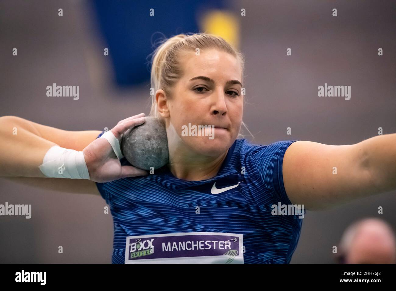 MANCHESTER - ENGLAND 23 JAN 22: Fanny Roos competing in the women’s ...