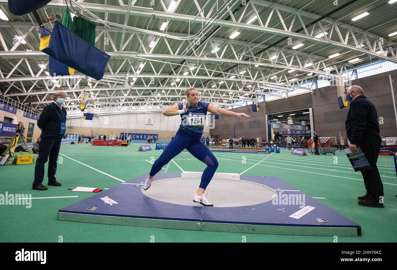 MANCHESTER - ENGLAND 23 JAN 22: Fanny Roos competing in the women’s ...
