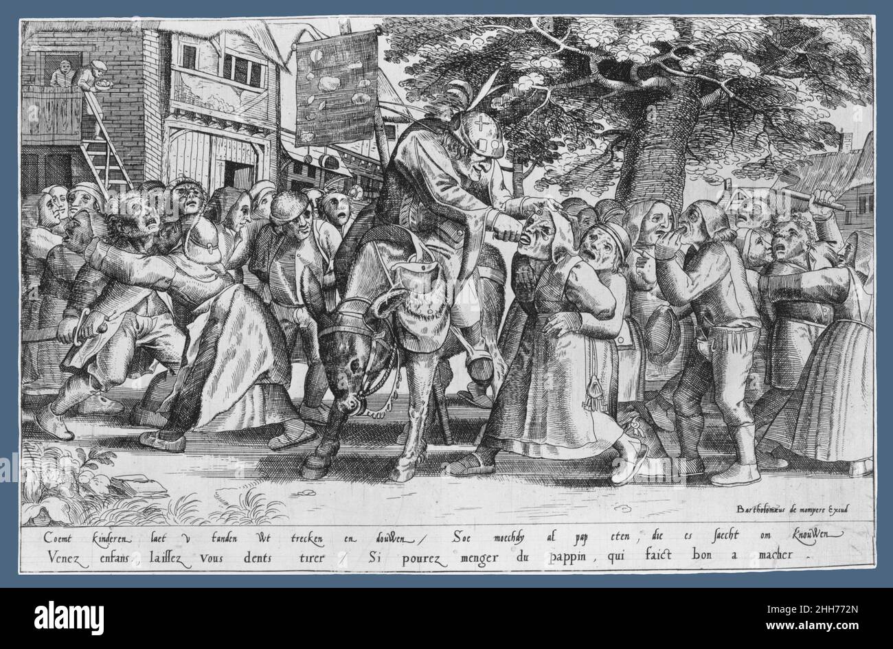 The Tooth-Puller Etched by Peeter van der Borcht Netherlandish. The ...