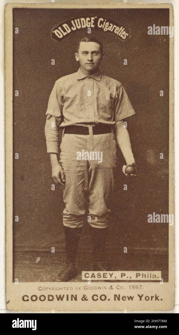 Dan Casey, Pitcher, Philadelphia, from the Old Judge series (N172) for ...