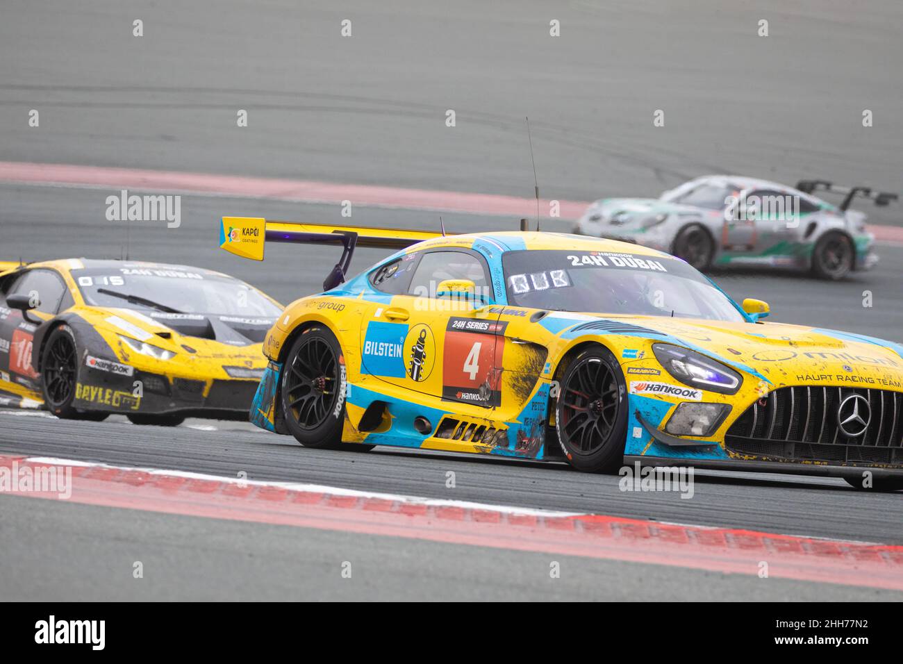 24h endurance car race on a tarmac track during a 24h race Stock Photo ...