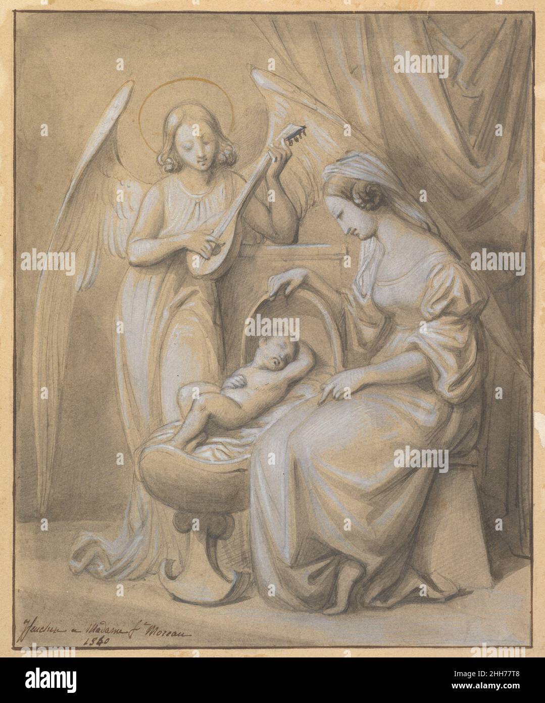 Angel playing a lute hi-res stock photography and images - Alamy