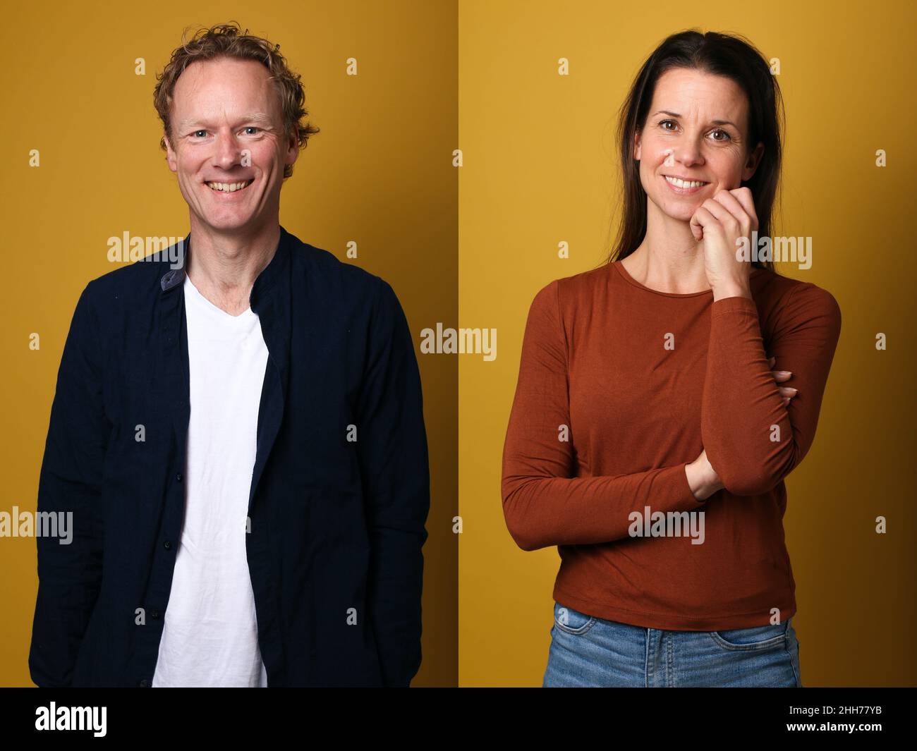 Group of people in a collage Stock Photo - Alamy