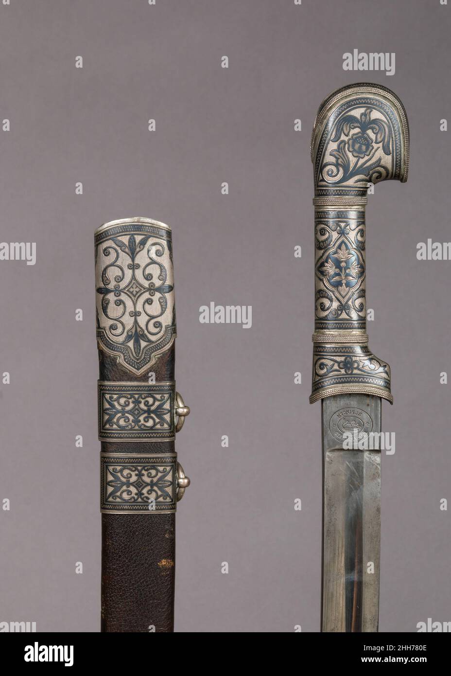 Sword with Scabbard ca. 1875–1900 Caucasian. Sword with Scabbard ...