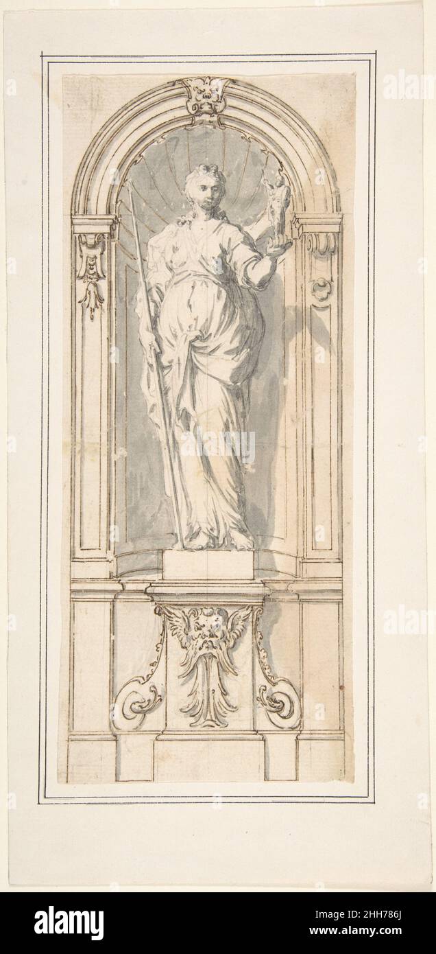 Classical Niche with Figure of a Woman 18th century Anonymous, 18th ...