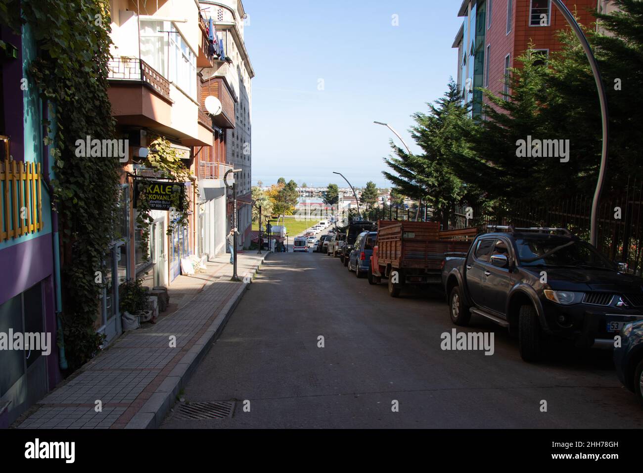 The port city of Black Sea region. Rize - Turkey: 9 November 2021 Stock ...