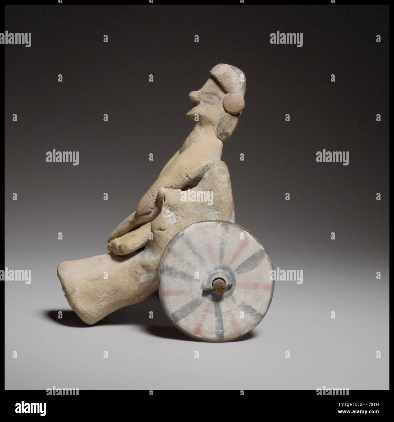 Model of a cart with a human figure ca. 600–480 B.C. Cypriot The ...