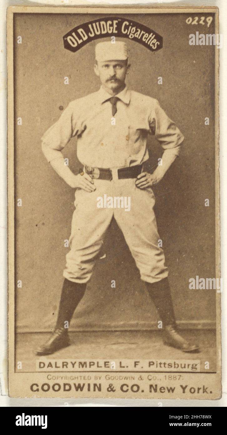 Abner Frank Dalrymple, Left Field, Pittsburgh, from the Old Judge series (N172) for Old Judge ...