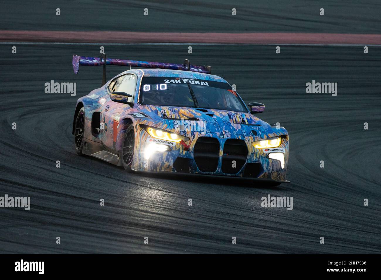24h endurance car race on a tarmac track during a 24h race Stock Photo ...
