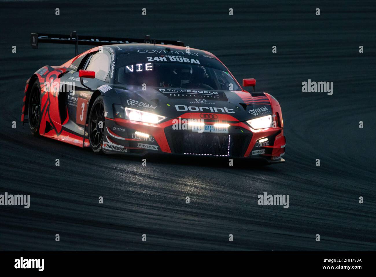 24h endurance car race on a tarmac track during a 24h race Stock Photo ...