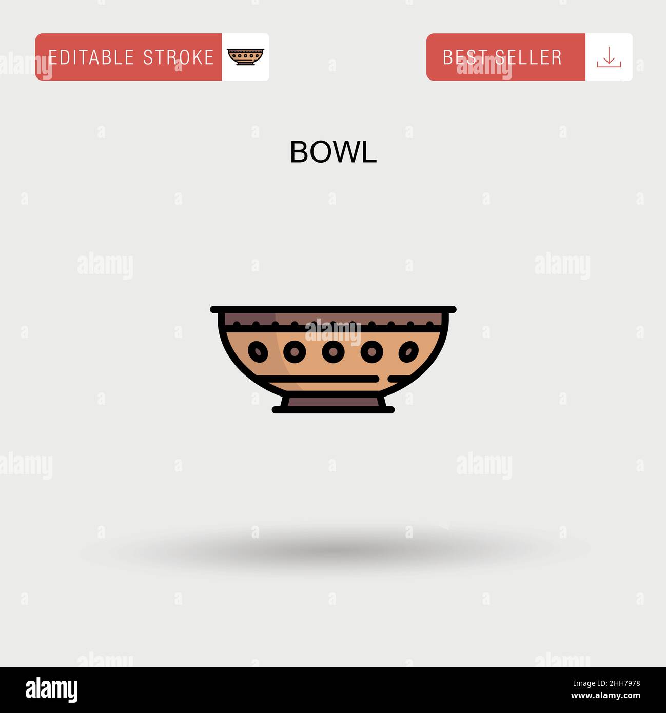 Food bowl top view Stock Vector Images - Alamy