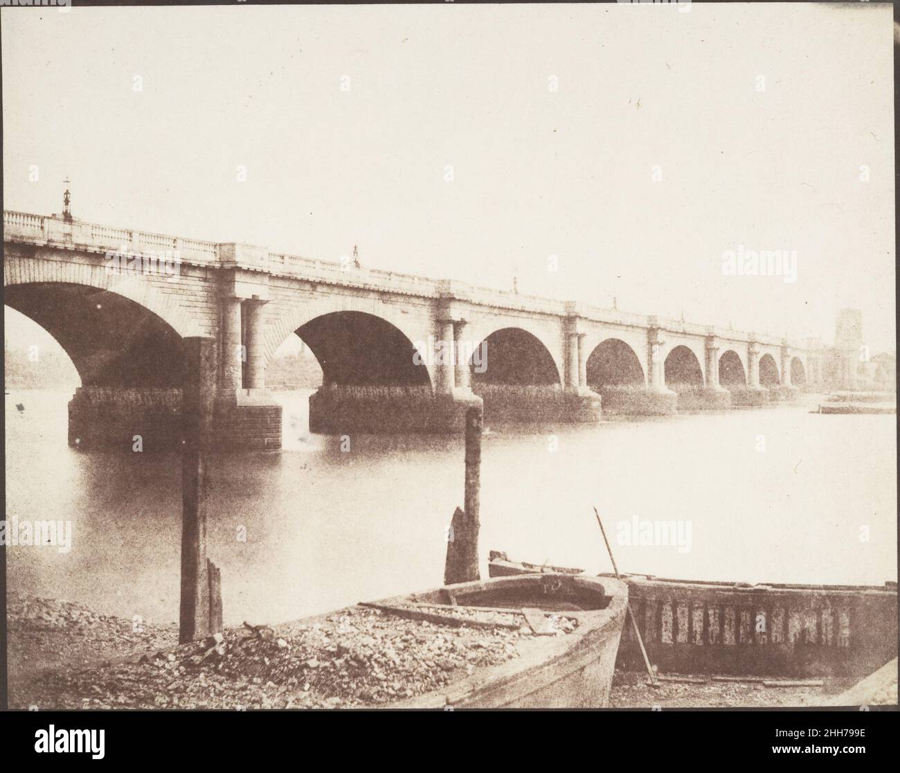 Old Waterloo Bridge, London ca. 1846 William Henry Fox Talbot British ...