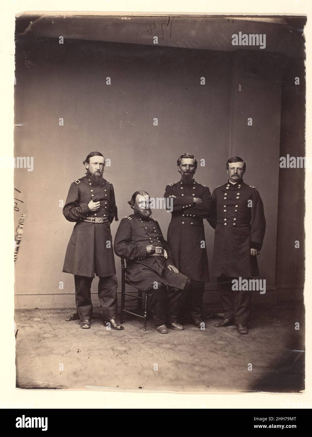 General William Ward and Staff ca. 1861 Mathew B. Brady American ...