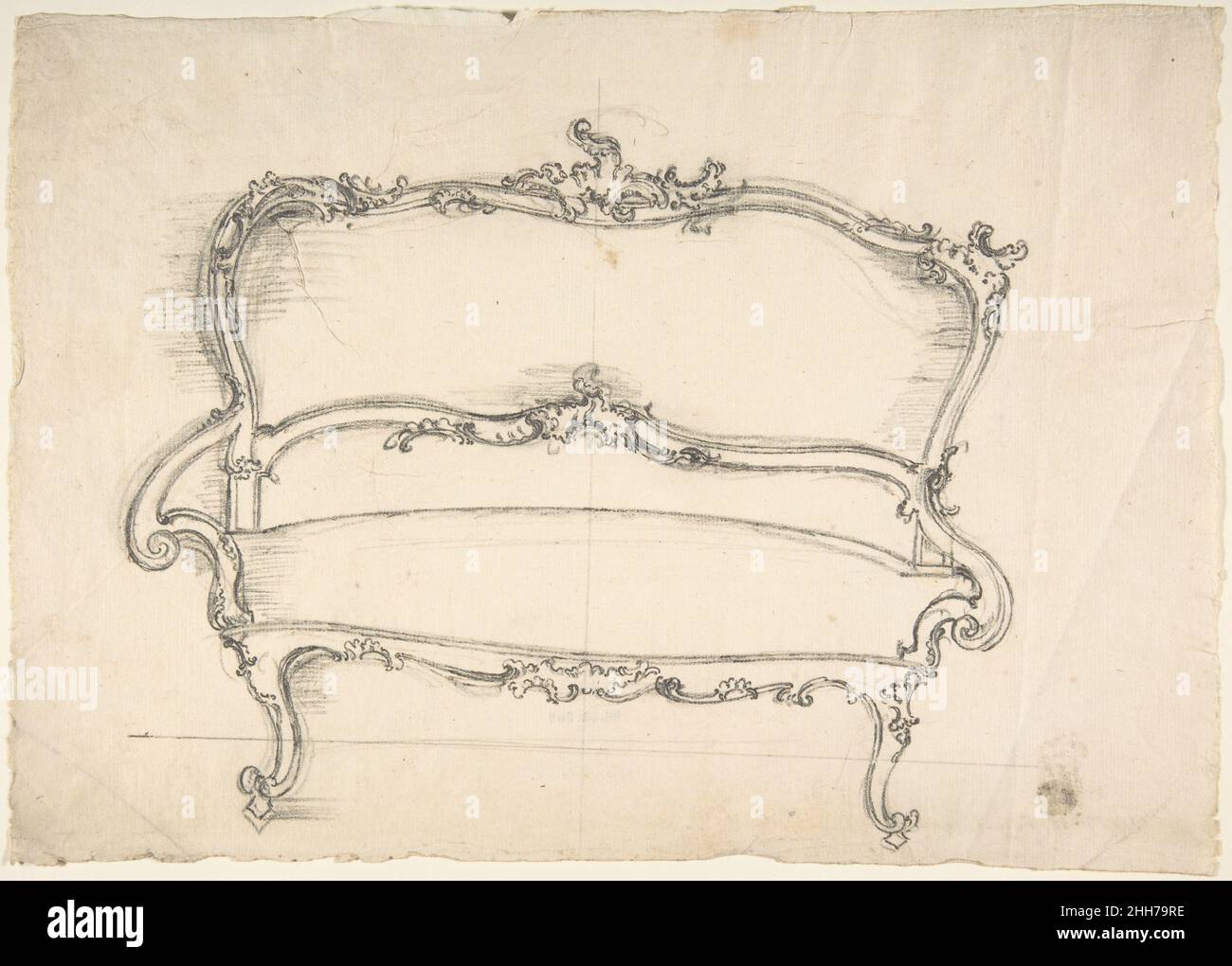 Design for a Settee 18th century Anonymous, German, 18th century German ...