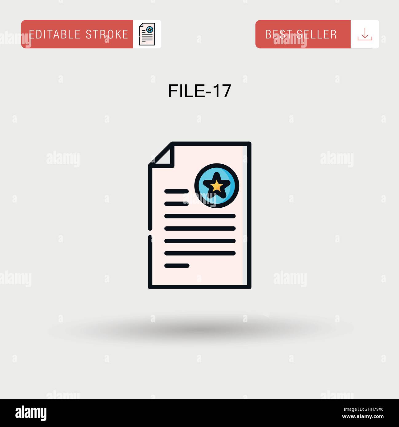 File-17 Simple vector icon Stock Vector Image & Art - Alamy