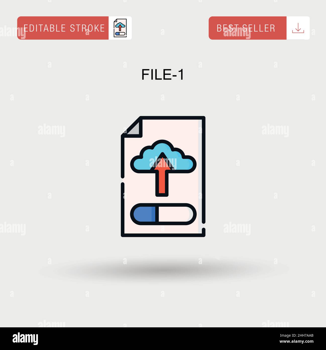 File-1 Simple vector icon Stock Vector Image & Art - Alamy