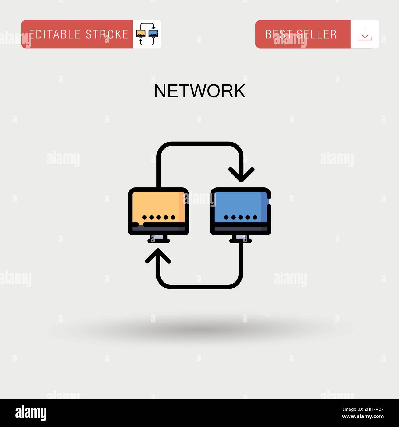 Network Simple vector icon Stock Vector Image & Art - Alamy