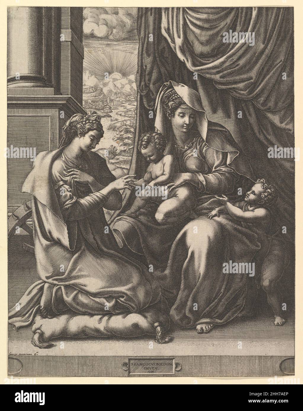 The Mystic Marriage of St. Catherine ca. 1555–56 Giorgio Ghisi Italian ...