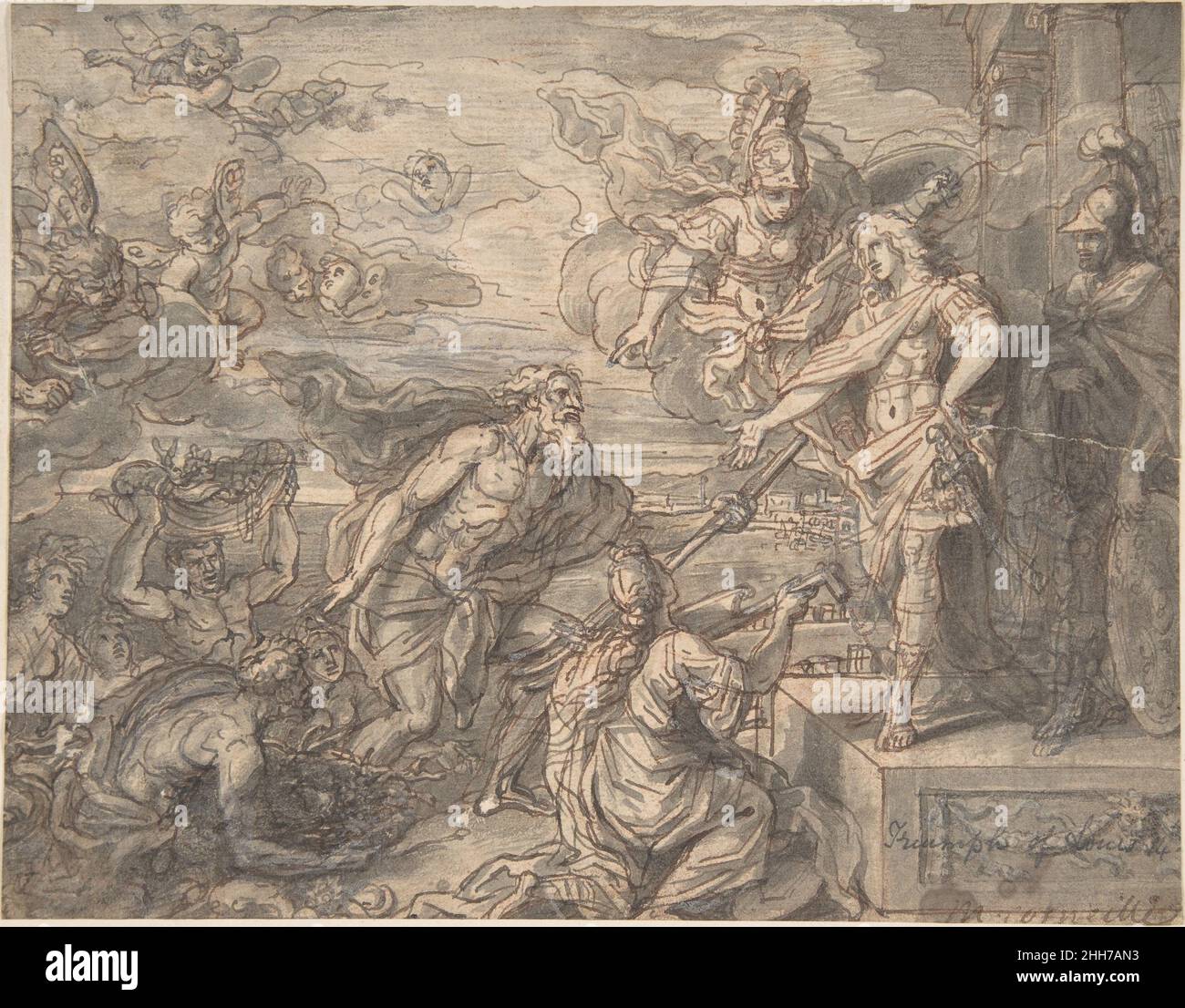 Neptune and other Marine Deities Paying Homage to Louis XIV n.d. Michel ...