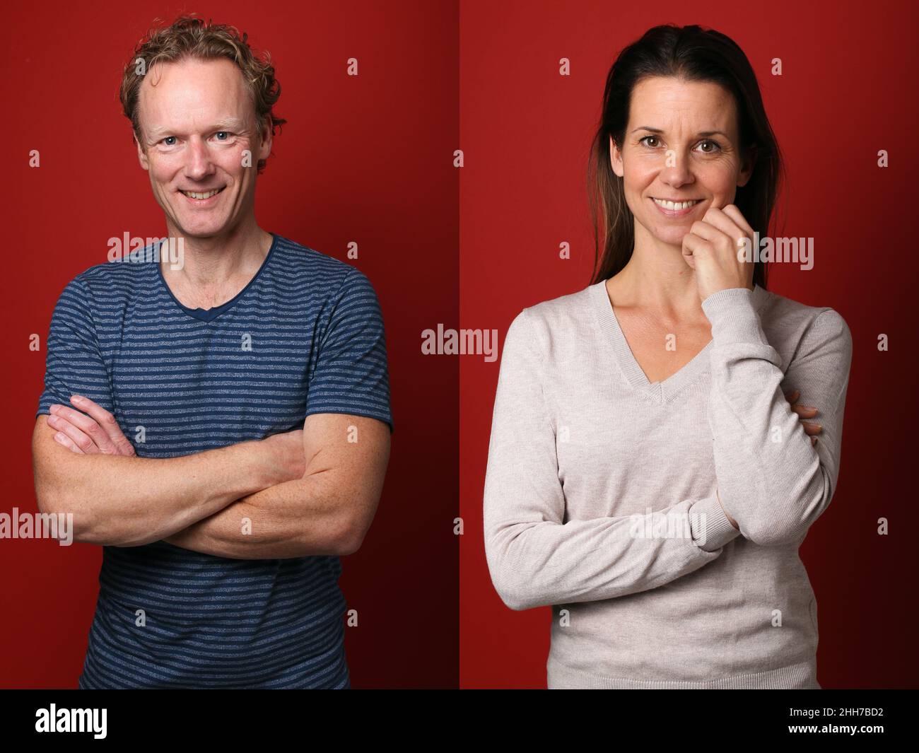 Group of people in a collage Stock Photo - Alamy