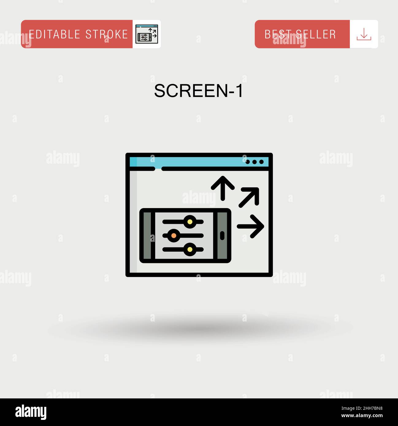Screen outline hi-res stock photography and images - Alamy