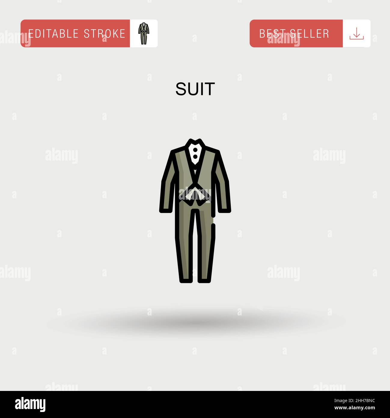 Elegant young man wearing suit Stock Vector Images - Alamy